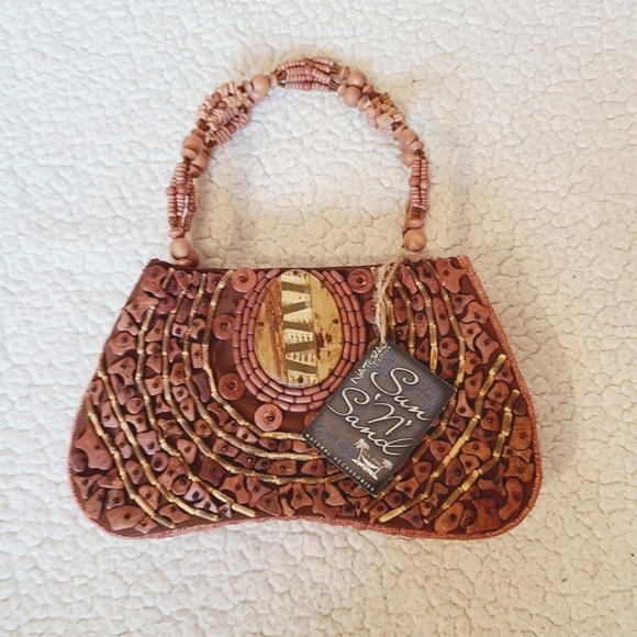 Sun 'N' Sand | Bags | Sun N Sand Nwt Natural Beaded Purse | Poshmark